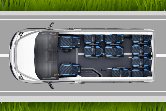 Force Urbania Van Rental in Bangalore | 10, 12, 16 Seater Luxury Van